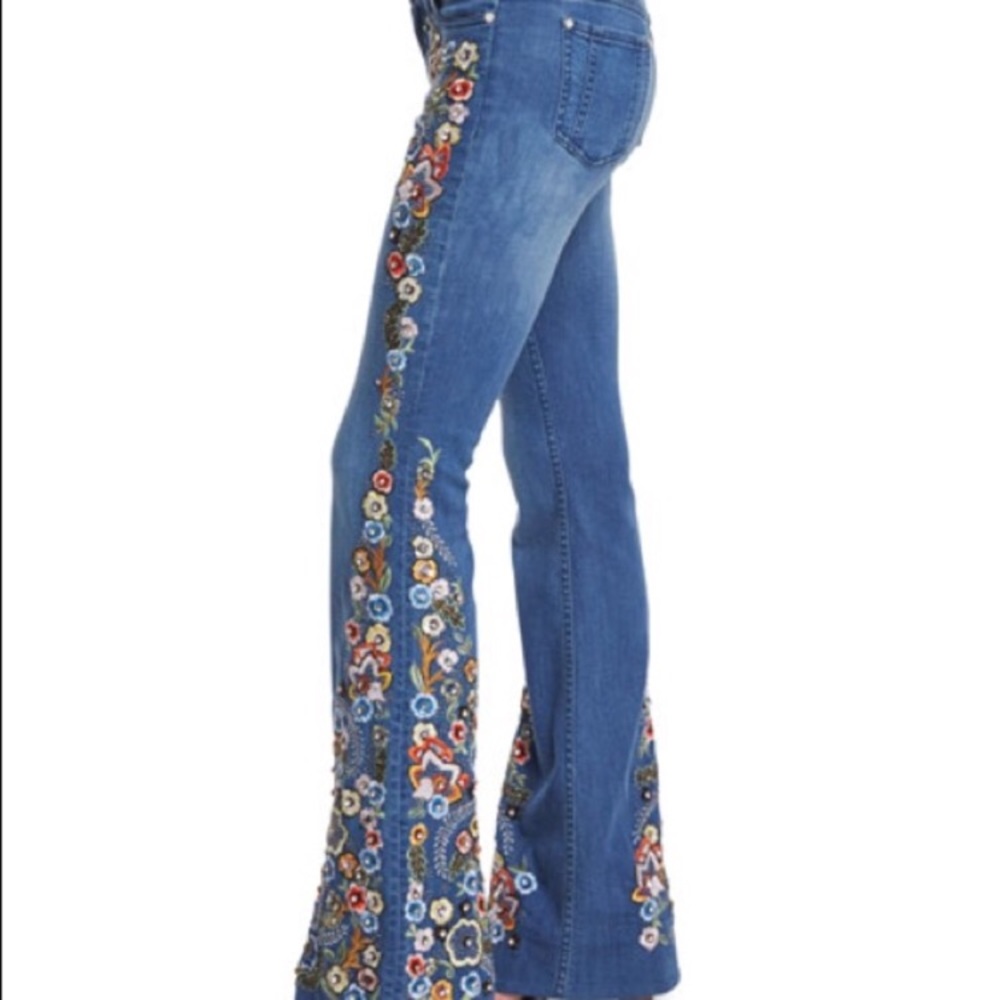 Alice + Olivia Amazing Embellished Jeans - Gem
